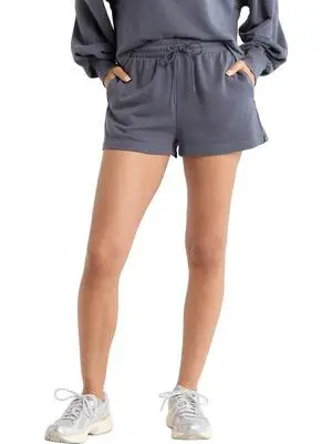 Zella French Terry Shorts - Navy Armada