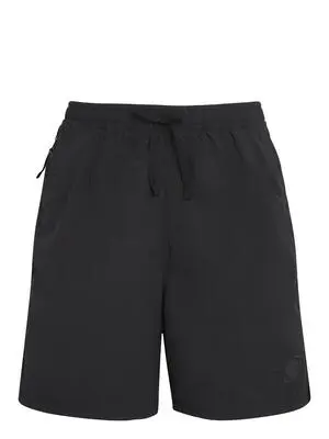 Stone Island Recycled Nylon Garment-dyed Logo Shorts - Black