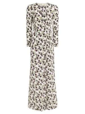 EMILIA WICKSTEAD Silk Silverio Floral Maxi Dress - Ivory