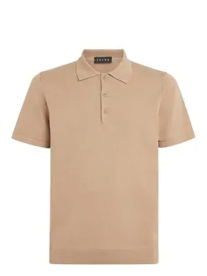 Falke Cotton Jersey Polo Shirt - Brown