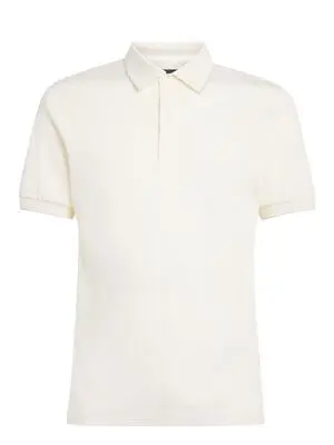 BRETT JOHNSON Cotton-silk Tipped Polo Shirt