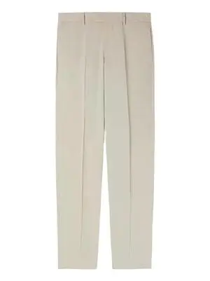 Sandro Virgin Wool Classic Fit Trousers - Neutrals