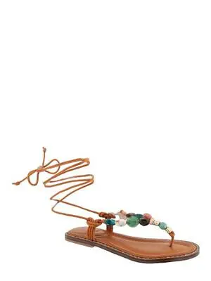 KENNETH COLE Ankle Wrap Sandal - Pecan
