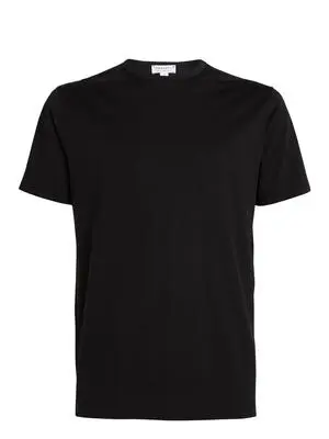 Sunspel Supima Cotton Classic T-shirt - Black