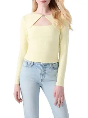 Guess Wren Cutout Rib Tank & Shrug Bright