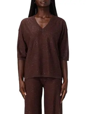 KANGRA Sequin Embellished Wide-leg Trousers - Cocoa