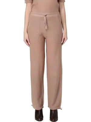 KANGRA Viscose Knit Trousers - Beige