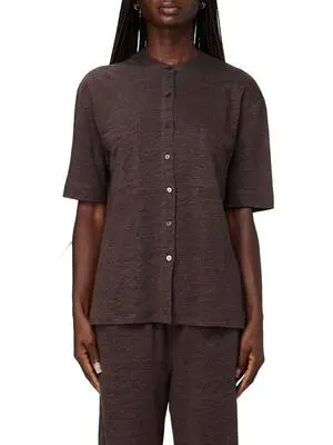 KANGRA Round Neck Pocketed Pullover - Coffee