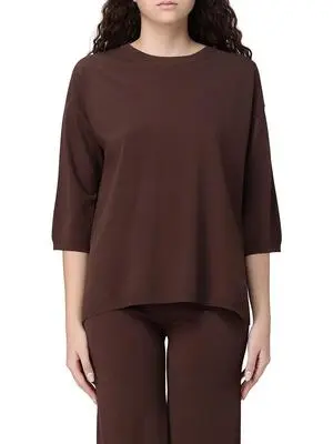 KANGRA Viscose Blend Crew Neck Jumper - Coffee