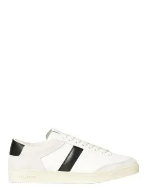 TOM FORD Leather And Suede Sneakers - White