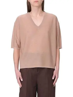 KANGRA Wide Leg Knit Trousers - Beige