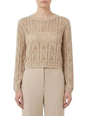 SEMICOUTURE Knit Sweater - Coffee