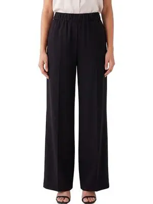 SEMICOUTURE Wide Leg Trousers - Black