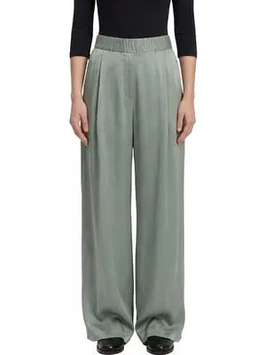 SEMICOUTURE Semicouture Wide-Leg Trousers Green