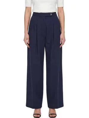 SEMICOUTURE Tailored Wide Leg Pants - Blue