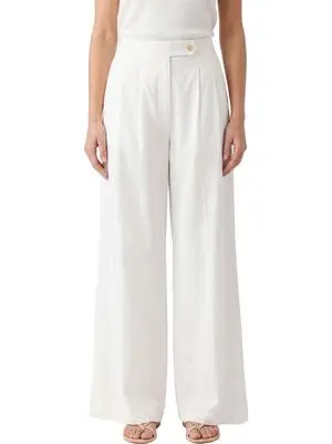 SEMICOUTURE Palazzo Pants - White