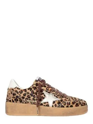 GOLDEN GOOSE Leopard Print Sneakers - Brown