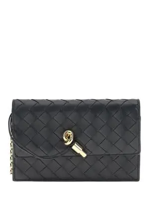 Bottega Veneta Woven Leather Mini Bag - Navy