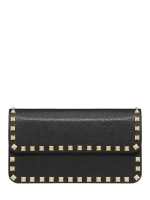 Valentino Garavani Valentino Garavani Rockstud Grained Leather Bag Black