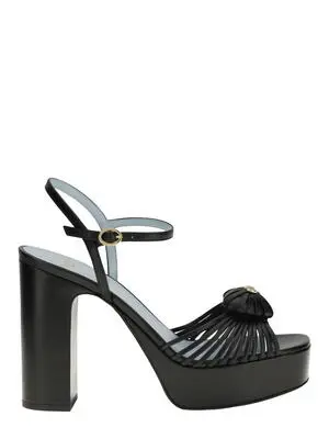 Valentino Garavani Platform Heeled Sandals - Black