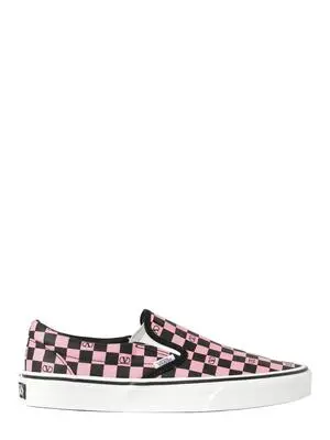 Valentino Garavani Valentino Garavani X Vans Checkered Monogram Canvas Slip-On Sneakers Fuchsia