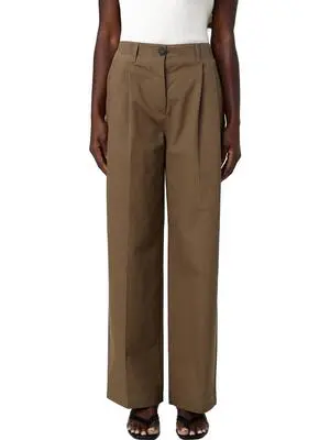TOTEME Cotton Wide-leg Trousers - Brown