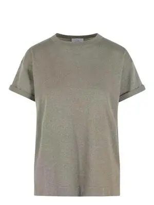 Brunello Cucinelli Short-Sleeve T-Shirt Green