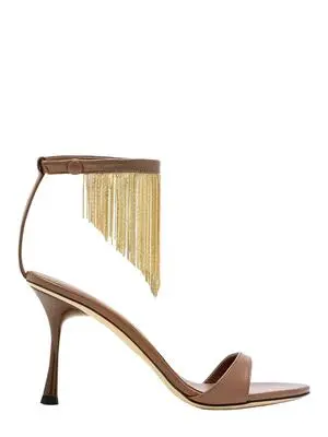 STUDIO AMELIA Figaro Fringed-Strap Sandals