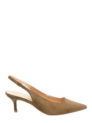 Marella Slingback Heeled Pumps Brown