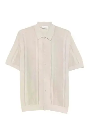 PAOLO PECORA Knitted Shirt Neutrals