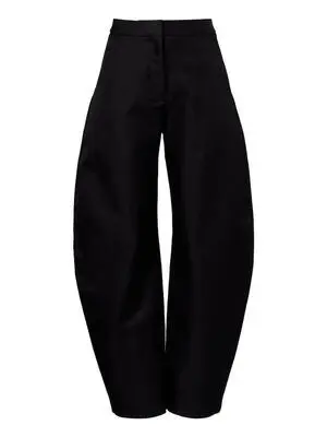 ALAÏA Alaïa Wool And Silk Barrel-Leg Pants