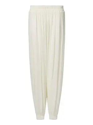 Alaïa Silk-blend Wide-leg Pants - White