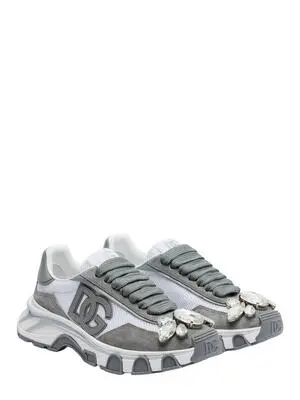 Dolce & Gabbana Dg Country Road" Embellished Sneakers - Grey