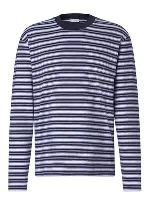 Sunspel Striped Cotton Jersey T-shirt - White