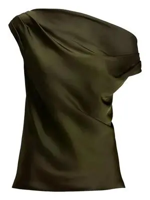 Ralph Lauren Draped Asymmetric Top - Green