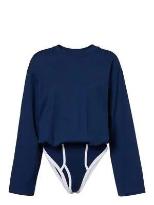 JEAN PAUL GAULTIER Cotton Bodysuit - Blue