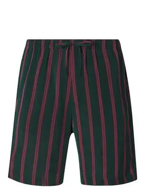 Dries Van Noten Striped Drawstring Shorts - Green