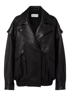 Nour Hammour Micah Leather Jacket - Black