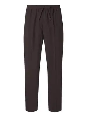 UMIT BENAN Selly Silk-Blend Straight Pants