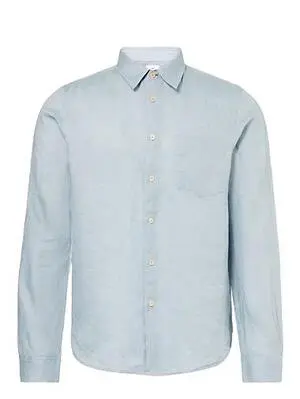 Paul Smith Long-sleeve Linen Tailored Shirt - Blue