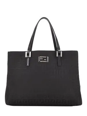 Fendi Zucchino Tote - Black