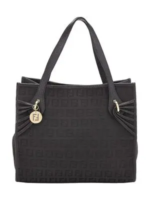 Fendi Zucchino Small Tote Black