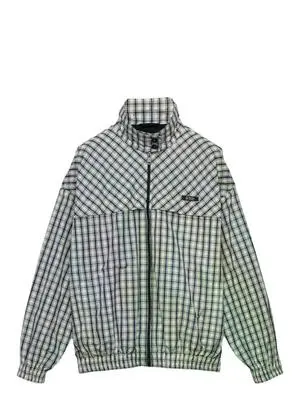 Prada Checked Collar Blouson Jacket - Neutrals