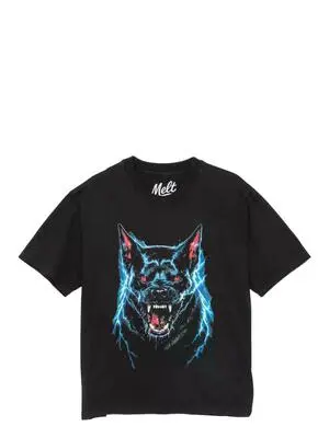 MELT Dog Graphic T-shirt - Black