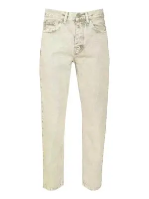 Carhartt Work In Progress Newel Jeans With Logo Patch - Neutrals