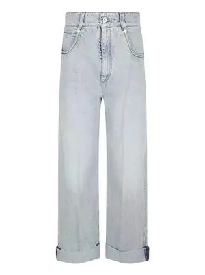 Brunello Cucinelli Cuffed Jeans - Blue