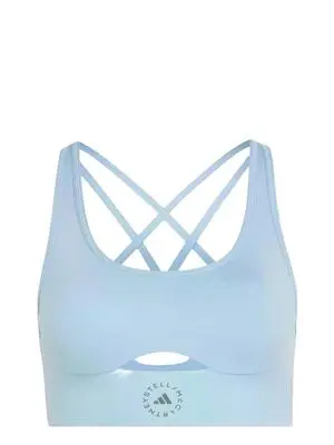 Adidas By Stella McCartney Truestrength Cut Out Sports Bra - Blue