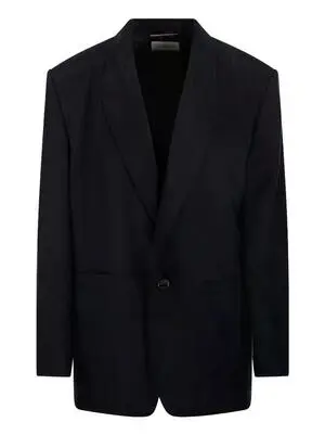 Saint Laurent Single-breasted Blazer - Black