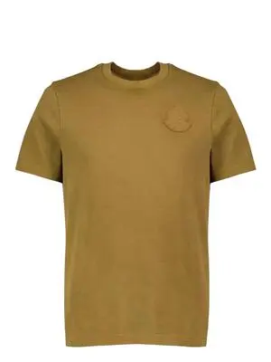 Moncler Logo-patch Cotton T-shirt - Brown