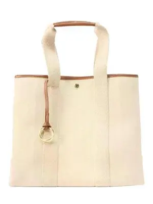 RUE DE VERNEUIL Herringbone Top Handle Tote Bag